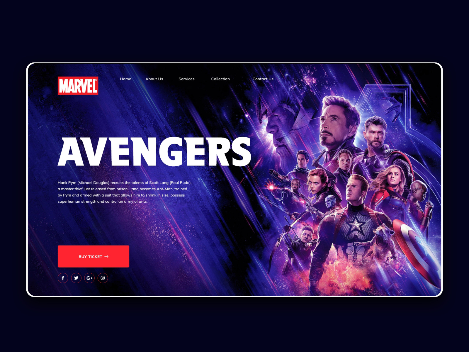 Marvel Studio Daily UI by Taseen Ahmed on Dribbble