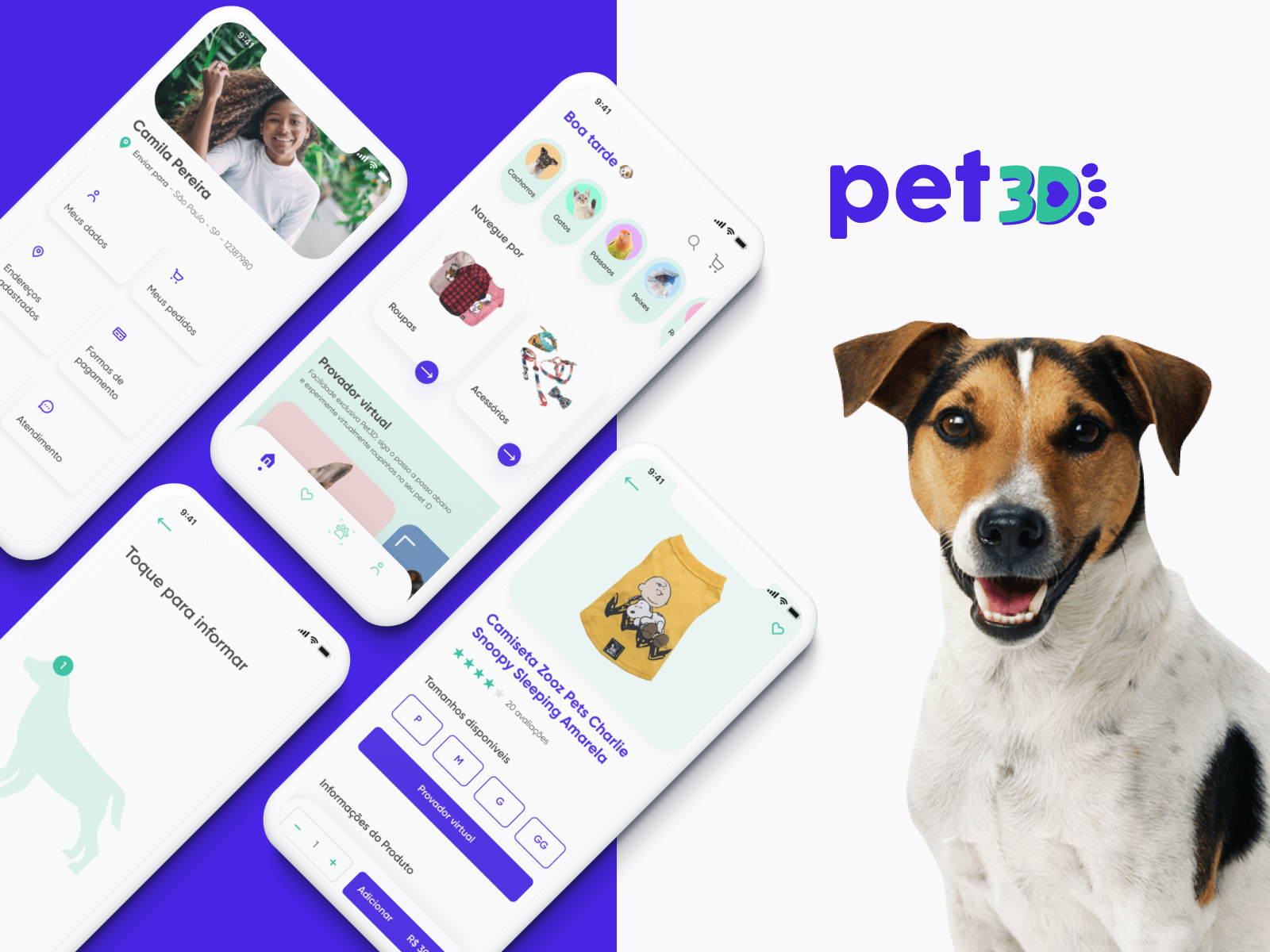 Pet3D APP by Ingrid on Dribbble