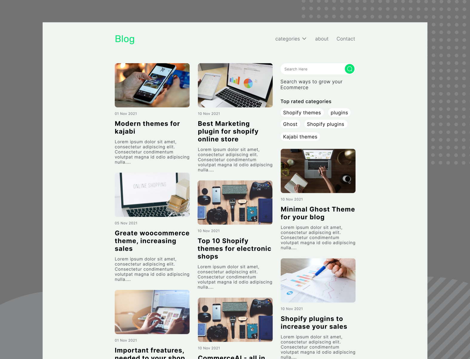 CMSFAIR - ghost theme landing page by Webxear on Dribbble
