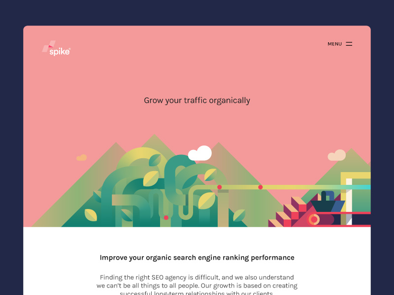 Seo banner by Kris Howes on Dribbble