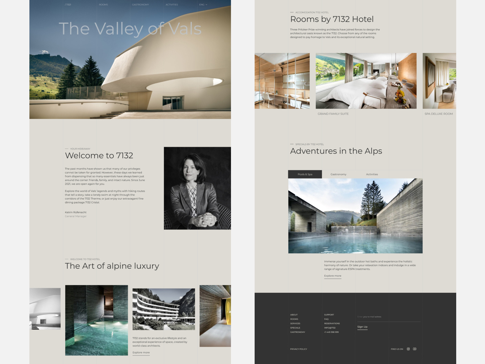 Hotel Website Design by Anastasia Harbarenko on Dribbble