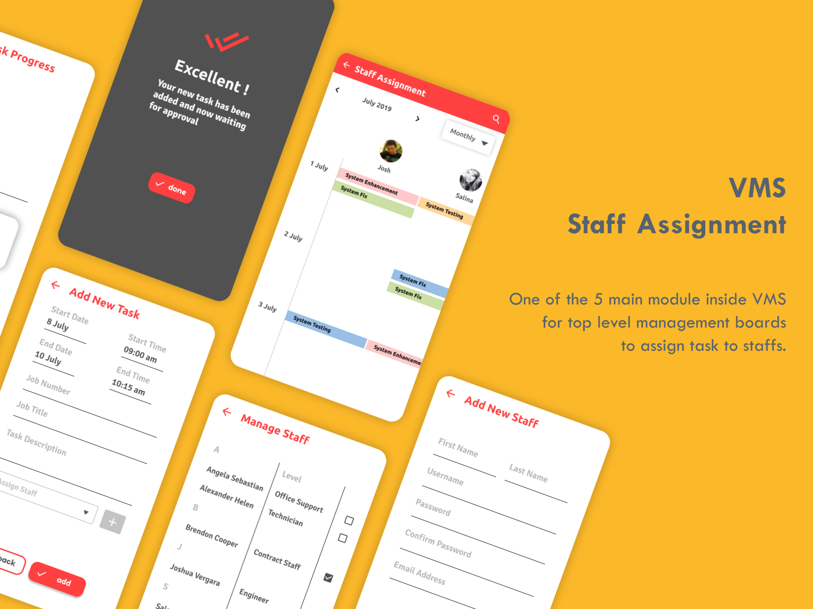 Vertigo Management System (VMS - App - Staff Assignment) by Izzuddin ...