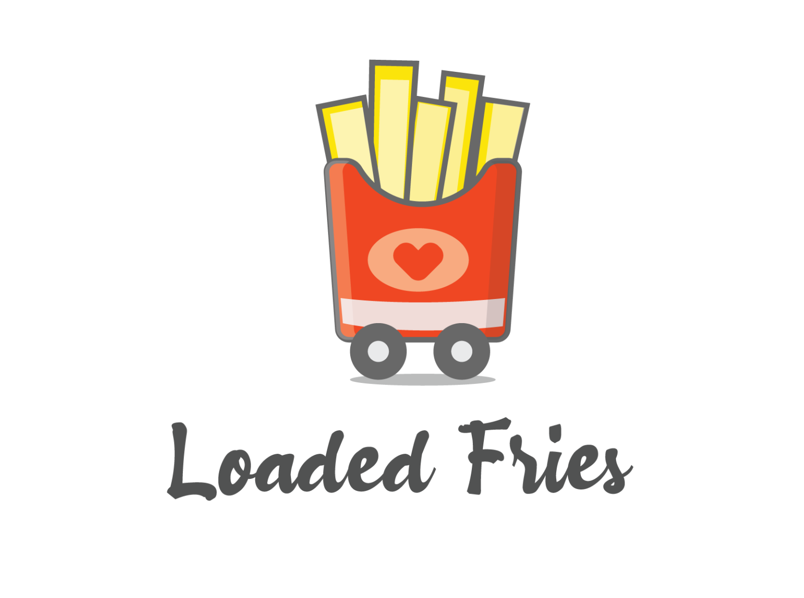 Loaded Fries Logo by Hasson Raza on Dribbble