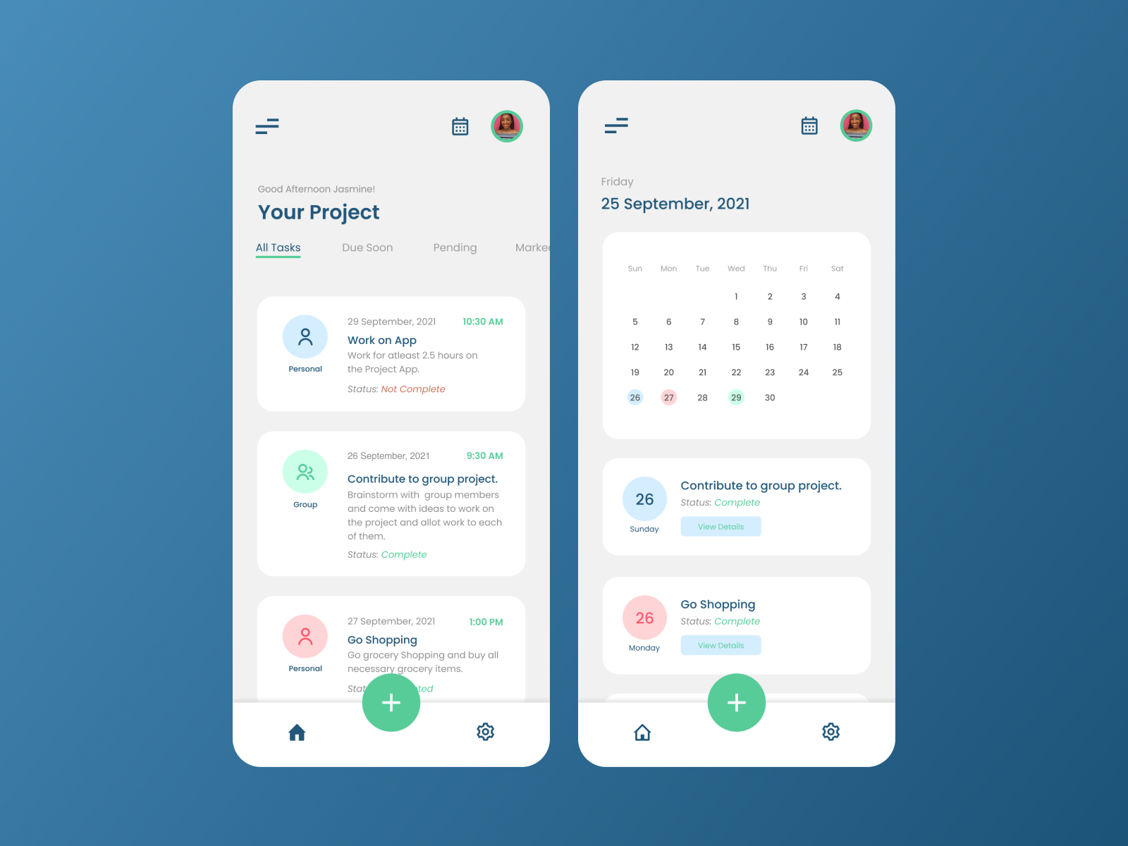 Task Management App (template) by Davis Johnson on Dribbble