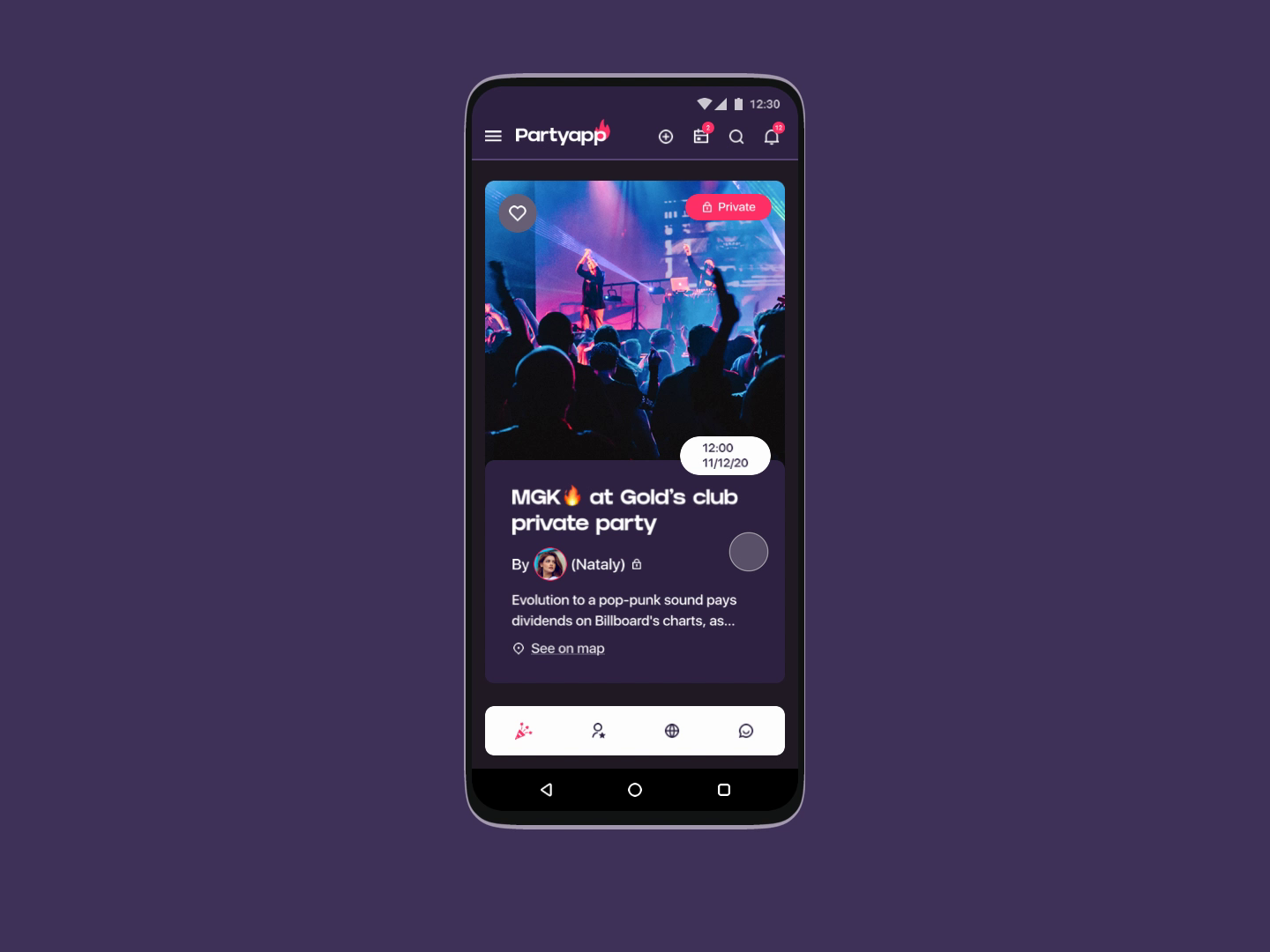 Party App - android mobile app by SQUAD on Dribbble