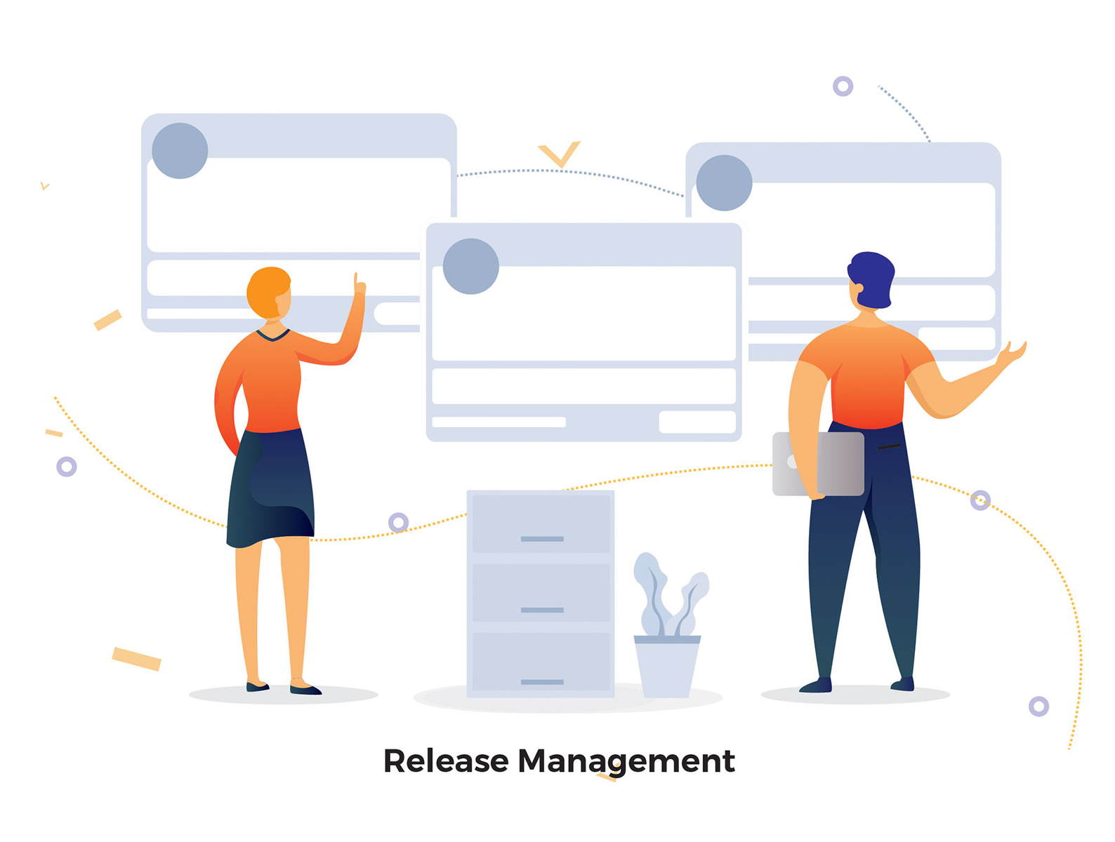 CRM & Salespersons Illustration by Bella Agency on Dribbble