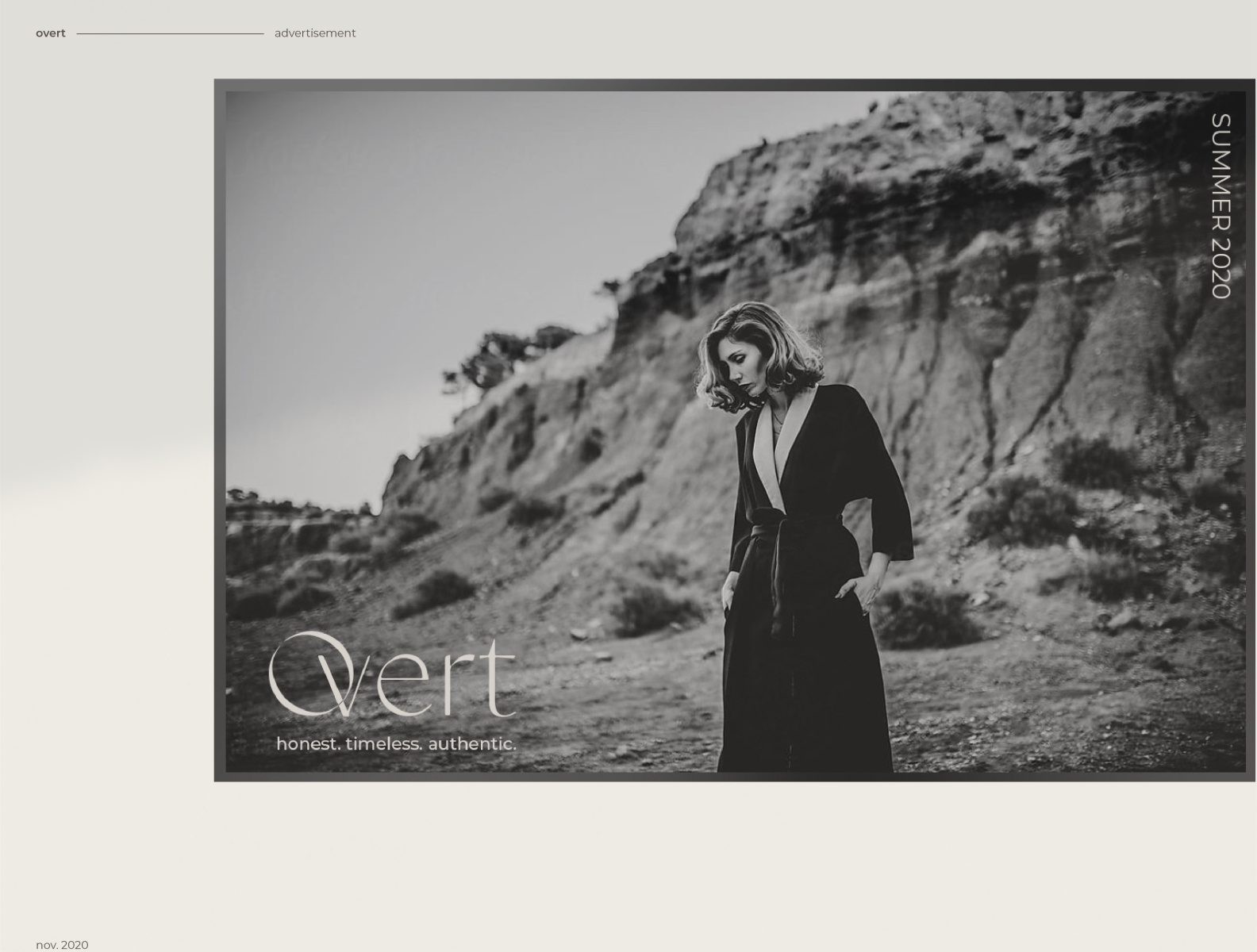 Overt apparel_advertising by allyson dohan on Dribbble