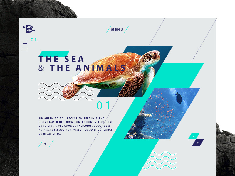 Sea / page by matthieumartigny on Dribbble