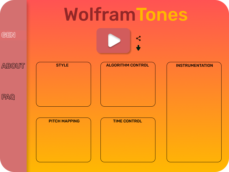 Wolfram Tones Redesign by Manyong'oments on Dribbble