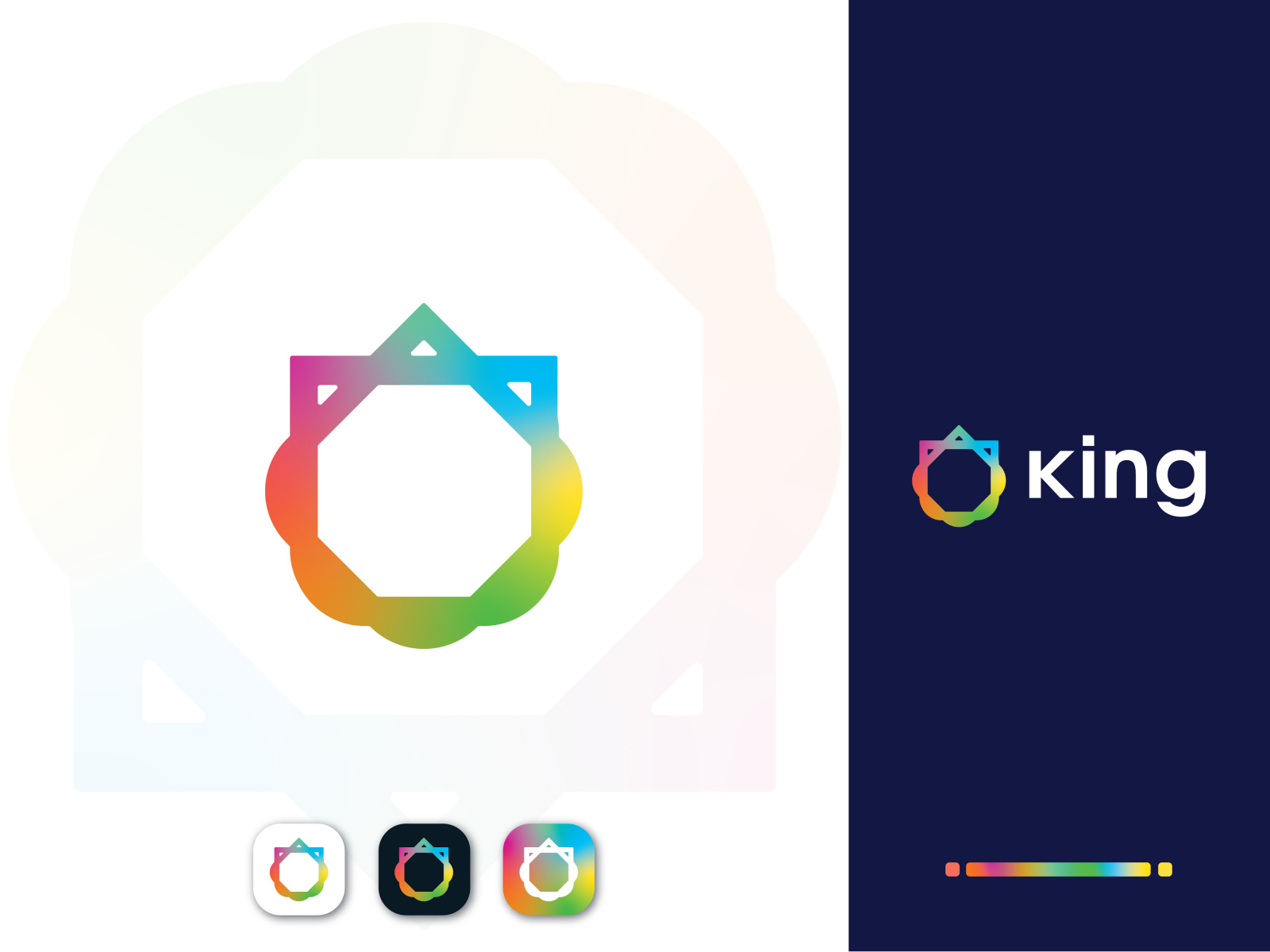 king logo design by Sumona Akter - logo designer on Dribbble