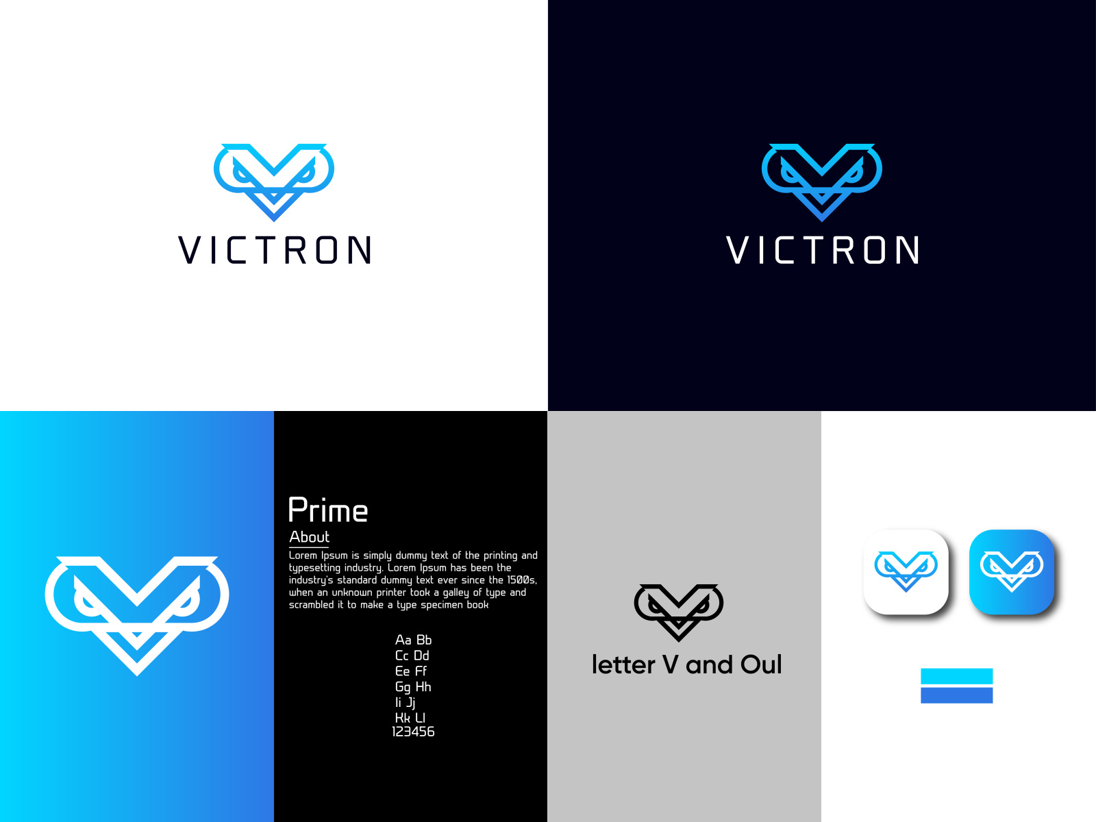 Victron V letter logo by Kazal Islam on Dribbble