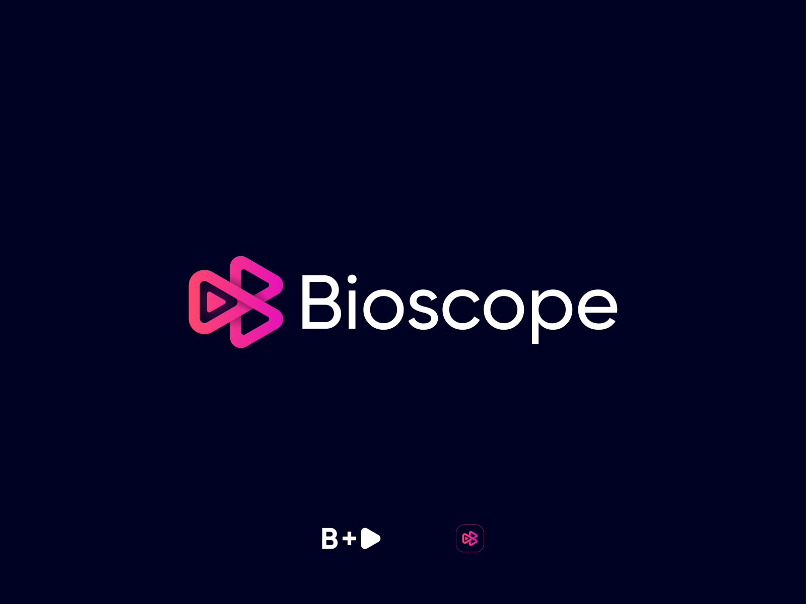 Bioscope entertainment app logo by Kazal Islam on Dribbble