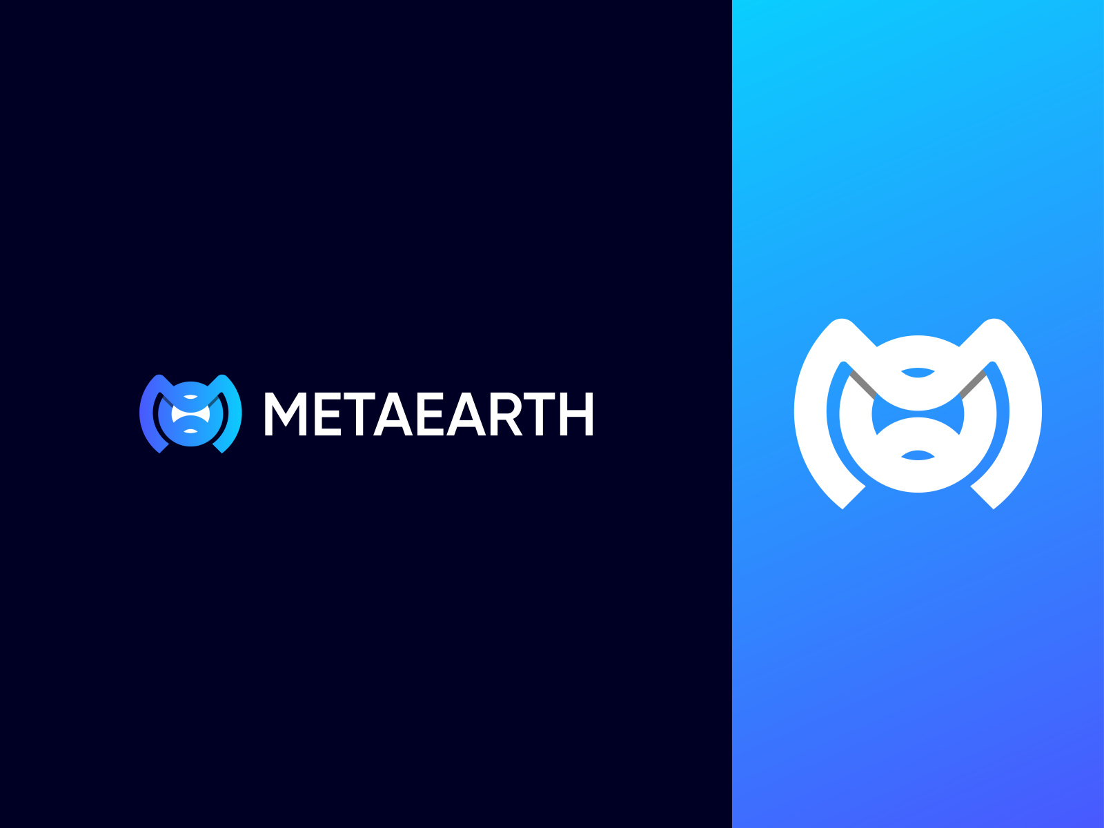 Meta Earth modern logo by Kazal Islam on Dribbble