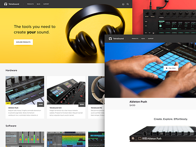 TetraSound Website by Igor Chebotarev on Dribbble