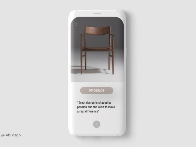 Product design concept app by Abilash on Dribbble