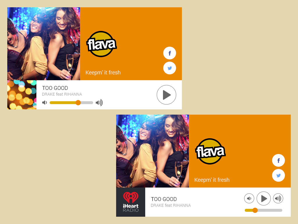 Flava Player - App by Kexin Li on Dribbble