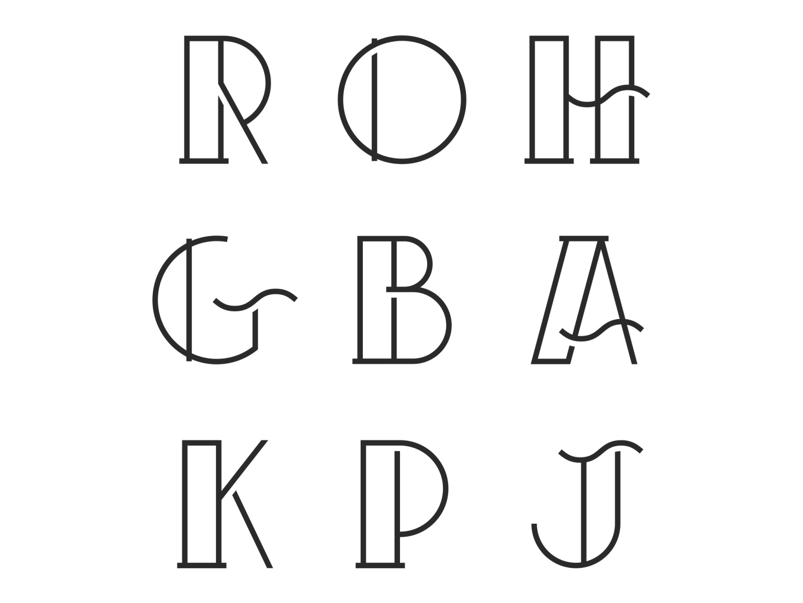 Letters 9 By Edvin Uddfalk On Dribbble