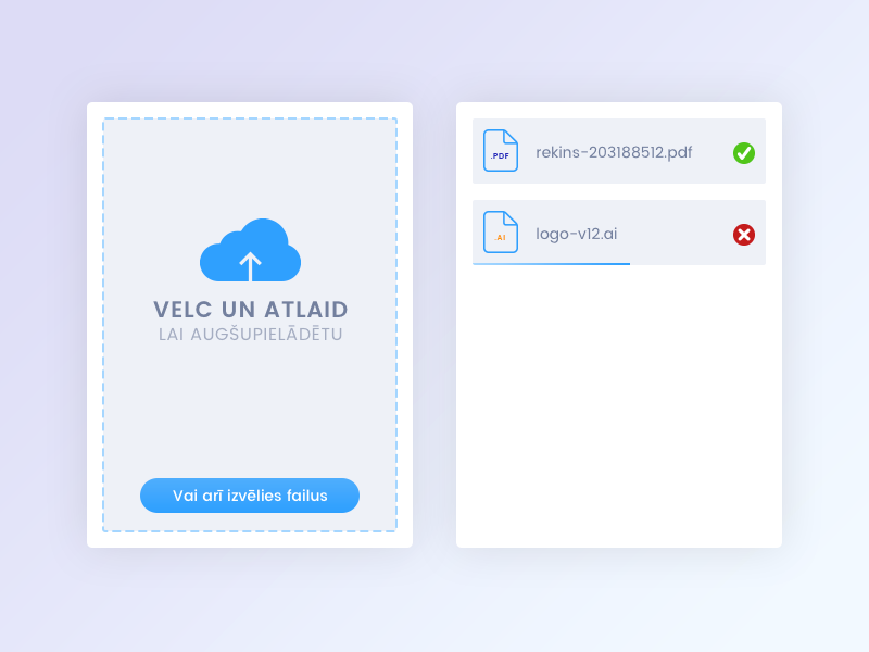 File Upload Mockup #2 by valters grisans on Dribbble