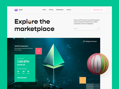 NFT Marketplace Web Exploration🔥🔥 by Twinkle on Dribbble