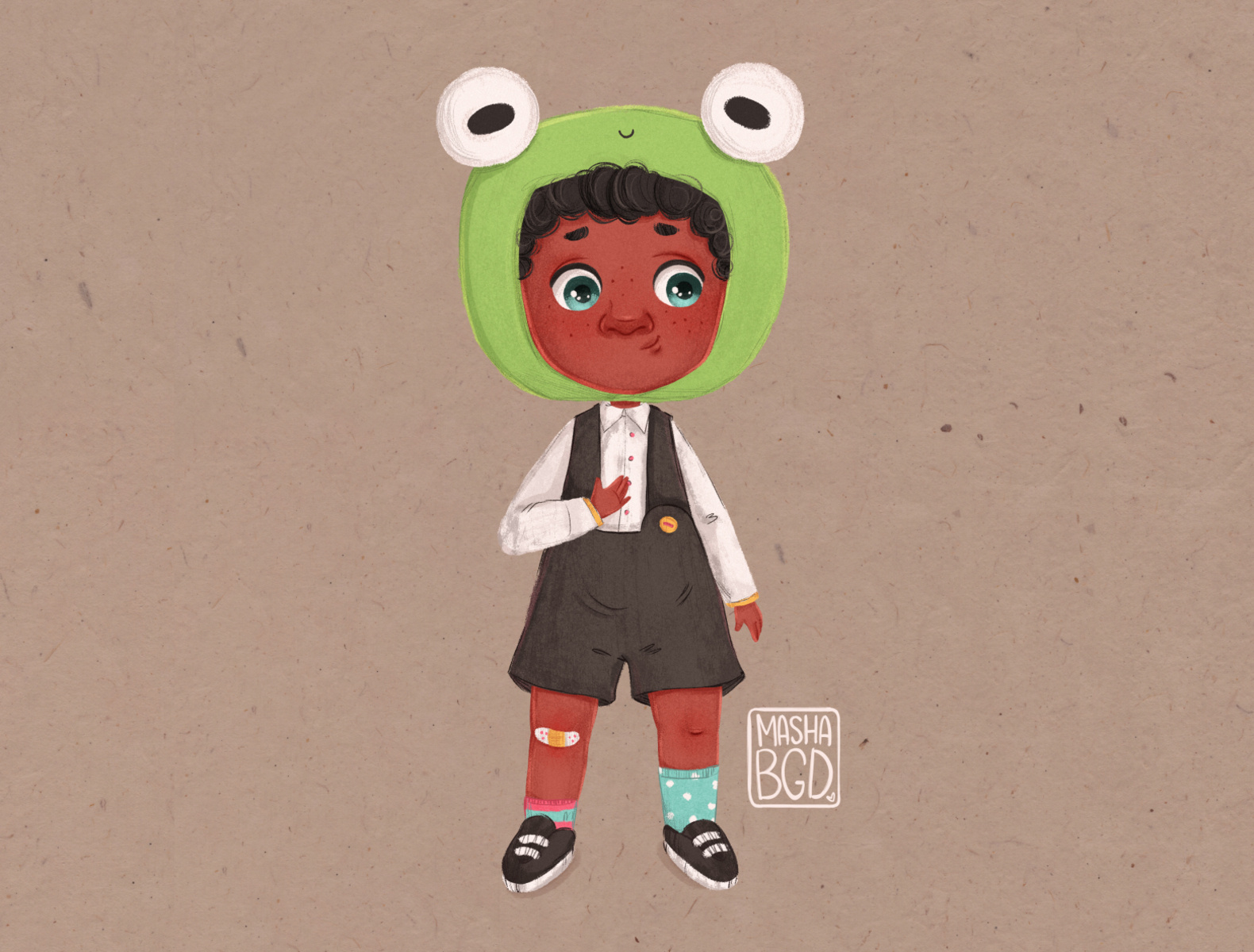 Frog boy illustration - character design by Masha BGD on Dribbble