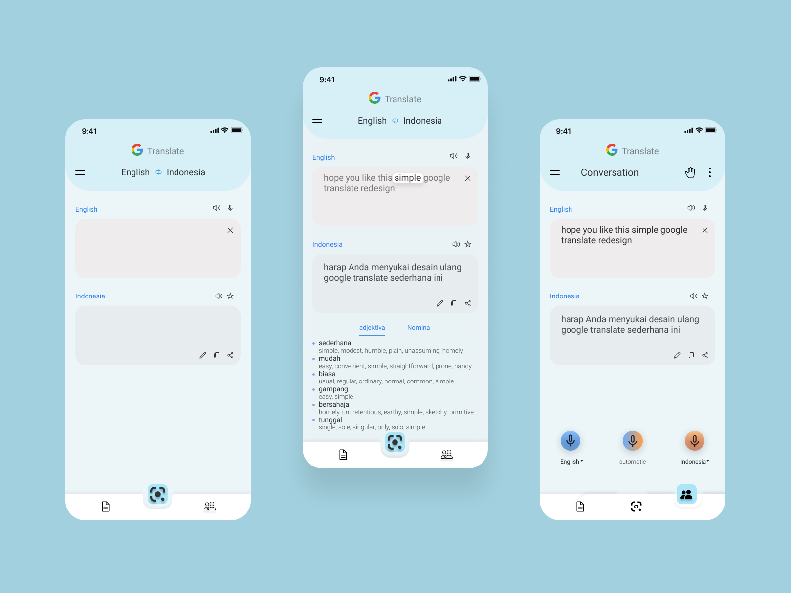 Google Tranlate Redesign by Raka Maulana Akbar on Dribbble