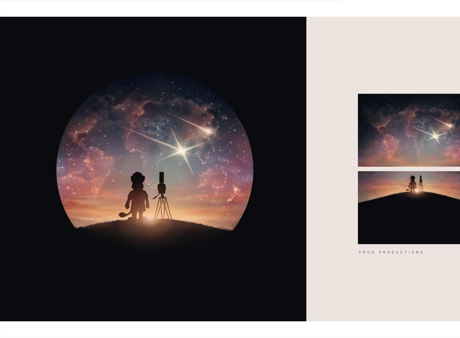 FROG Productions - starry skies by Camille Louise on Dribbble