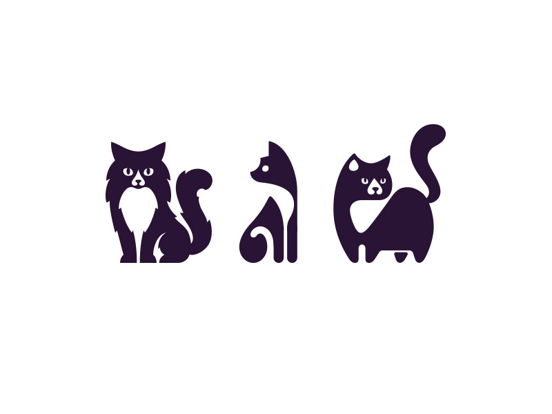 Cats by Daniel Bodea / Kreatank on Dribbble