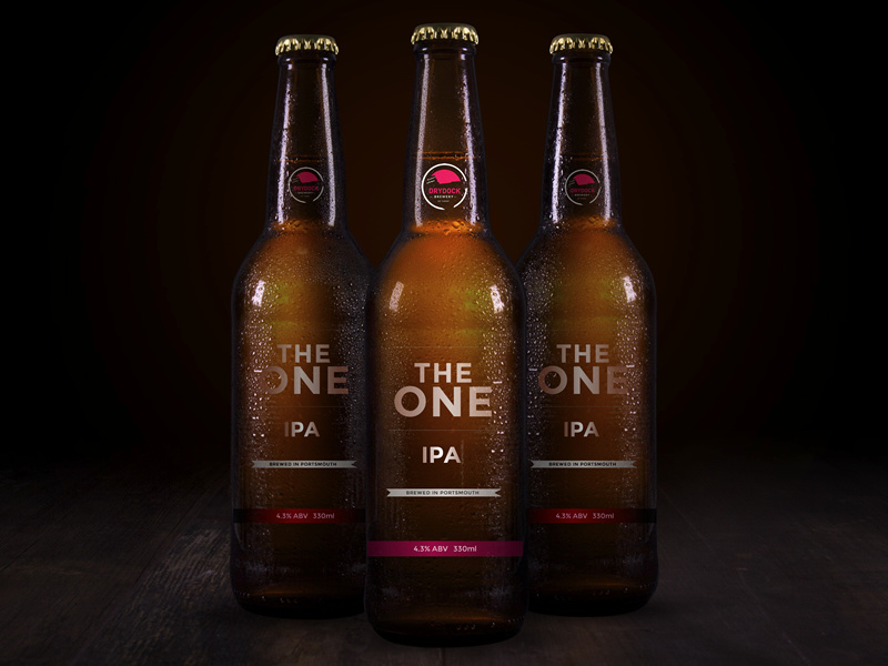 'The One' Beer Label Design - Drydock Brewery by Jo Loveridge on Dribbble