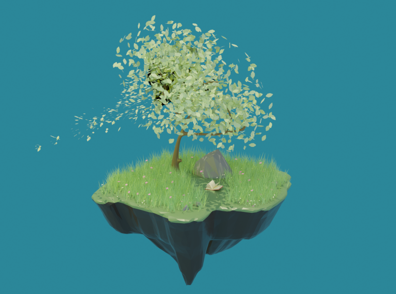 Floating Island by Acidjoe on Dribbble