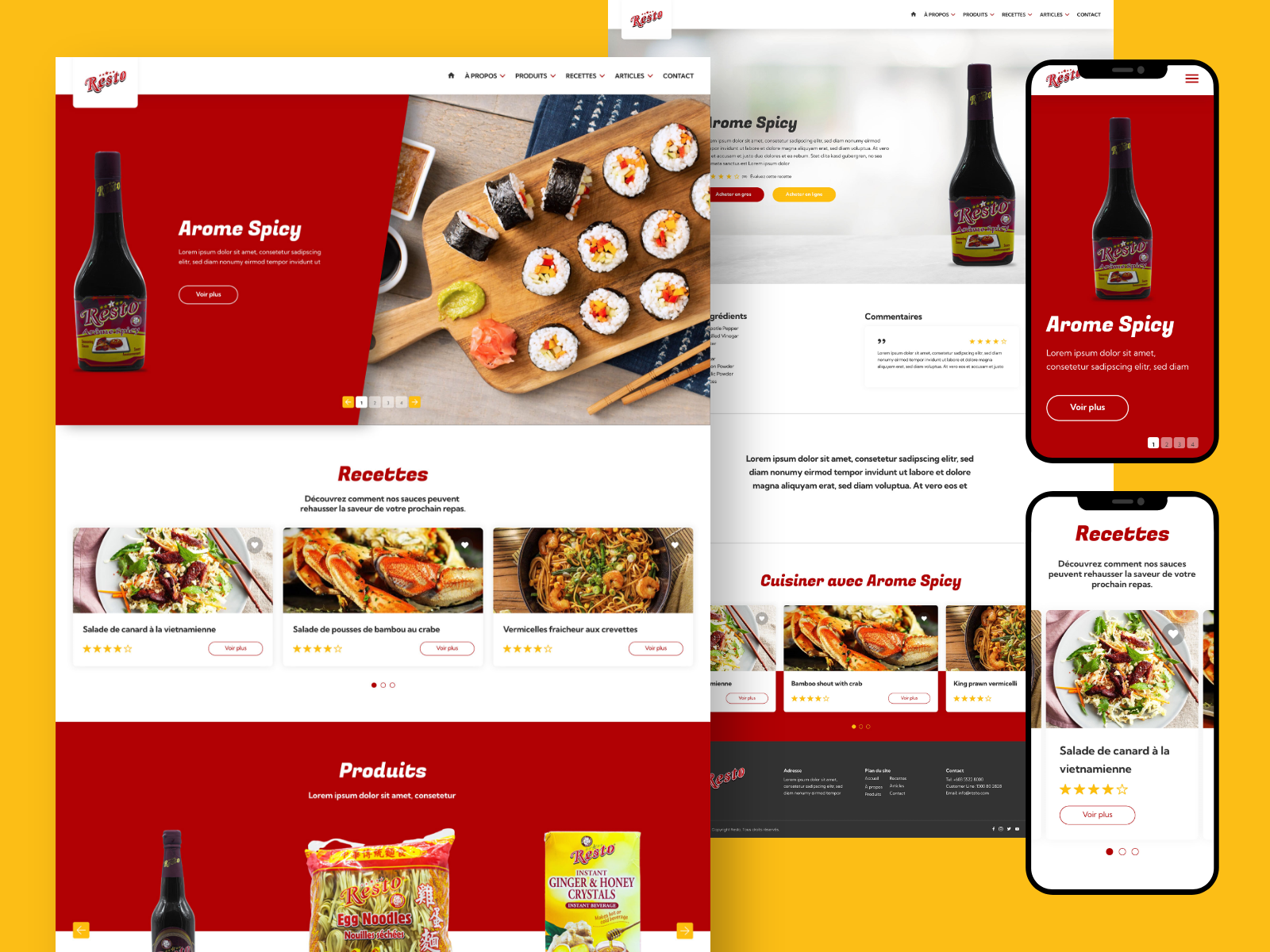 Web Design UI/UX Prototype - Resto by Nicolás Scarselli on Dribbble