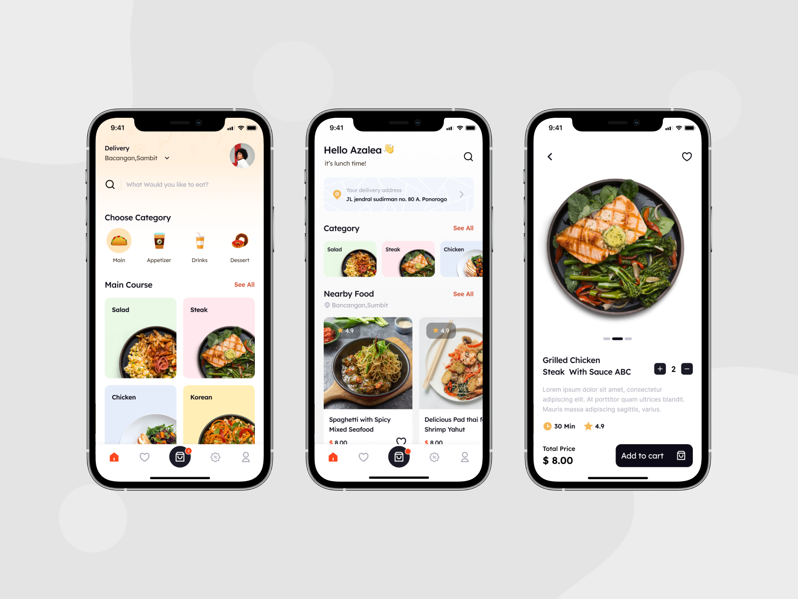 Food Application Design by Naitik Golakiya on Dribbble