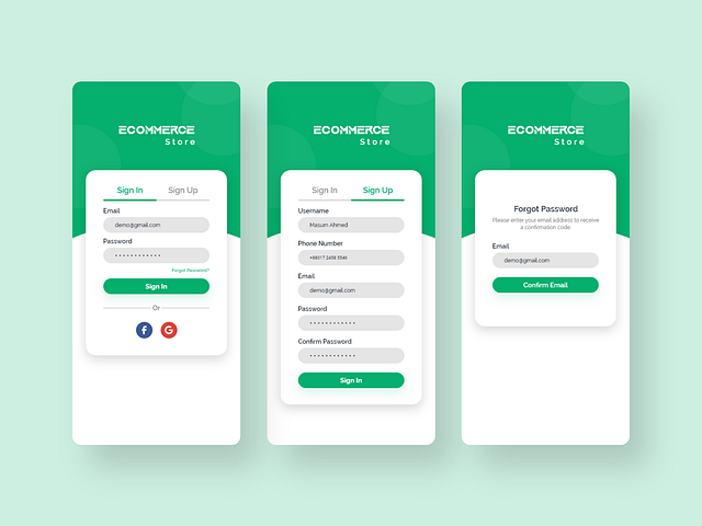 LOGIN SCREEN APP UI by Masum Ahmed on Dribbble