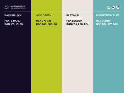 Color Palette #1 by ALIMAYDIDTHAT on Dribbble