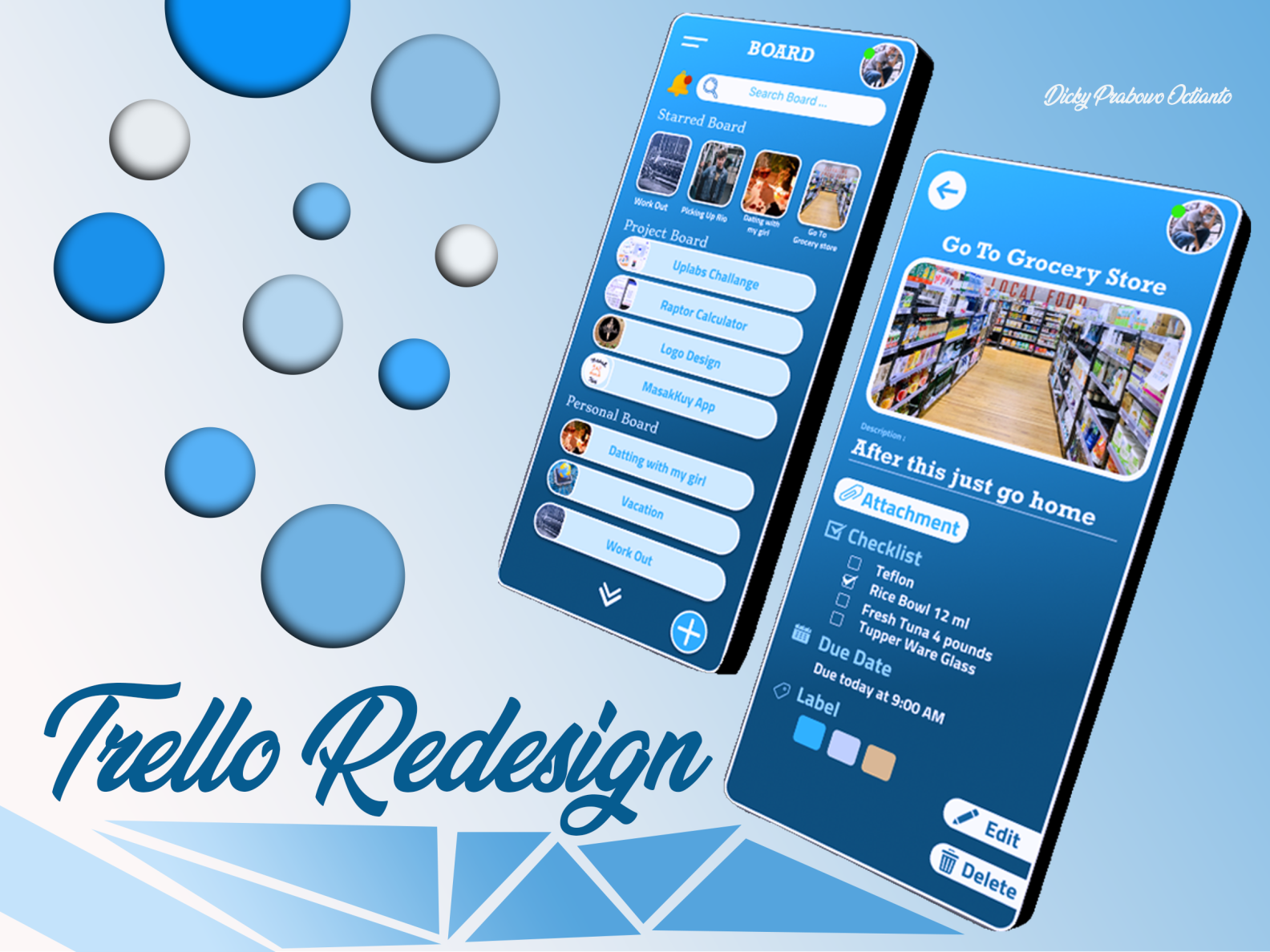 Mobile App Trello Redesign by Dicky Prabowo on Dribbble