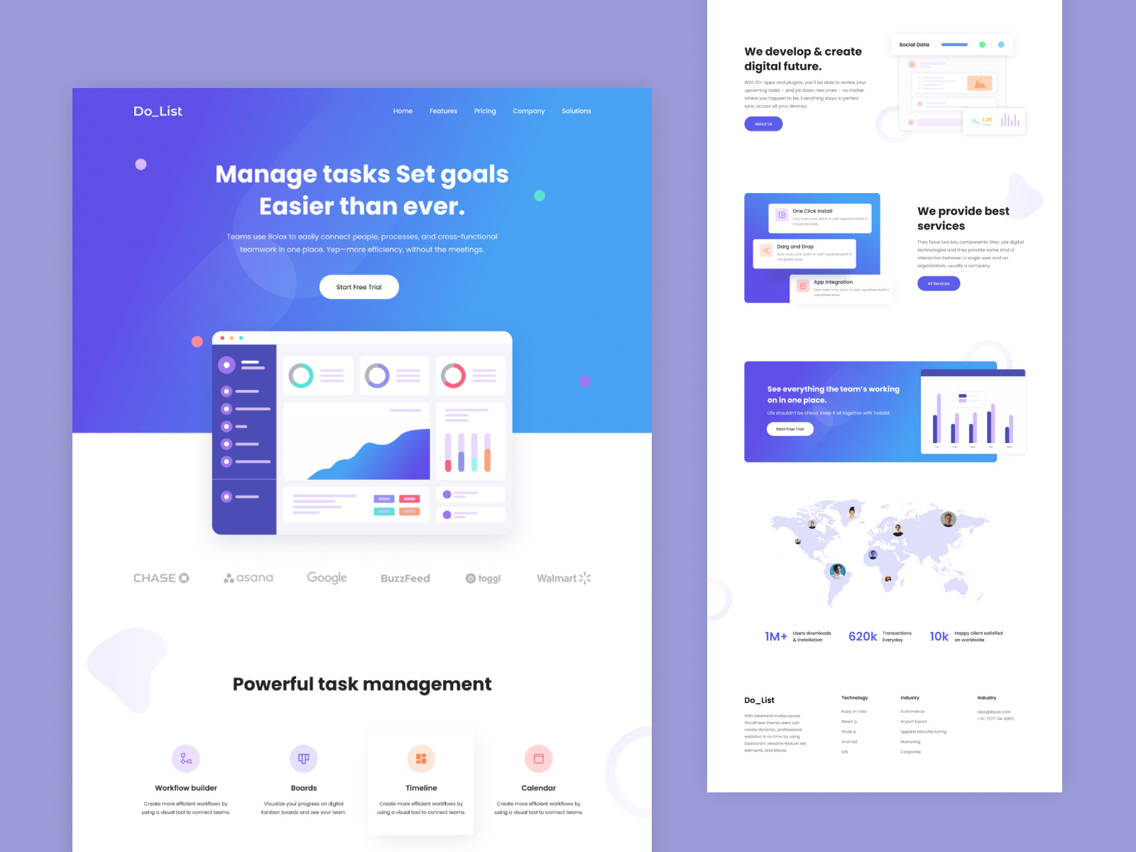 Sass landing page by Mahbubur Rahman on Dribbble