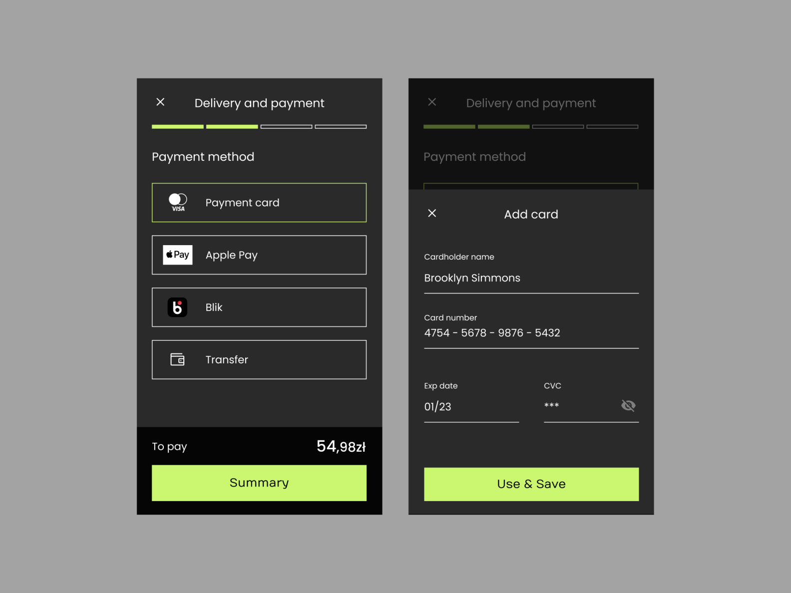 DailyUI #002 - Credit Card Checkout by 🎨 UX/UI Designer | 💡 Crafting ...