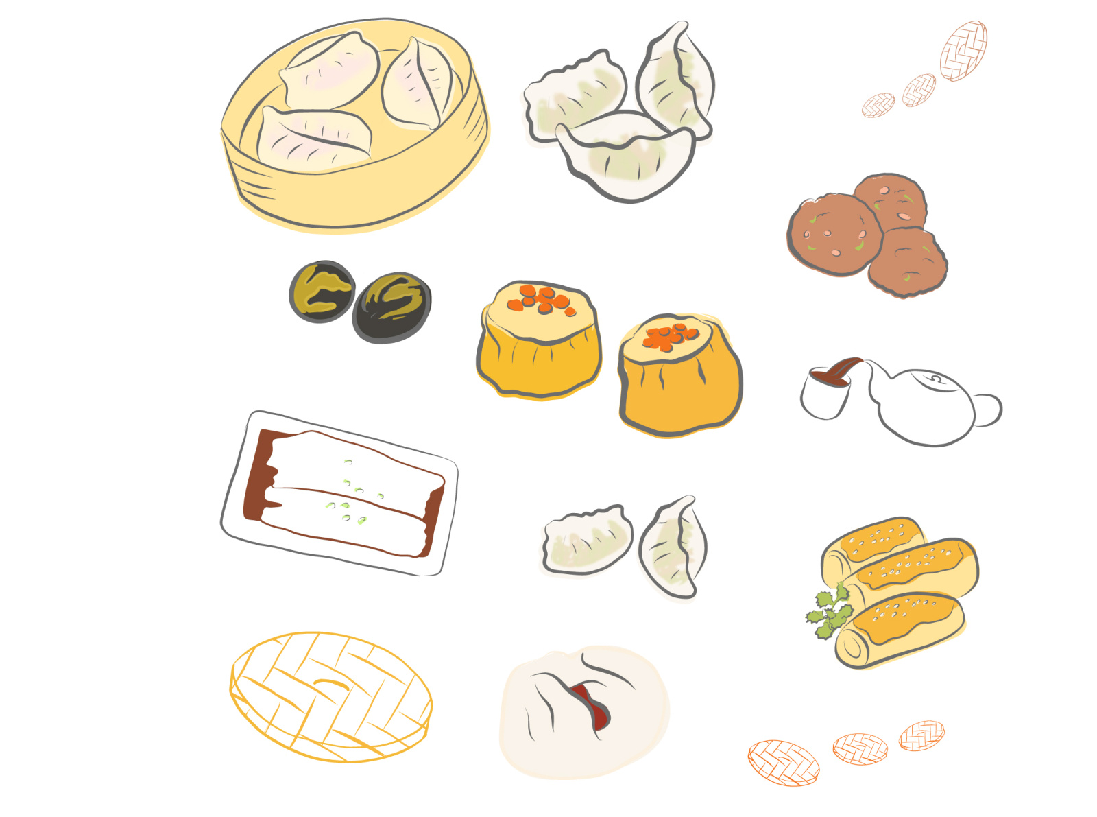 Dim Sum Drawing