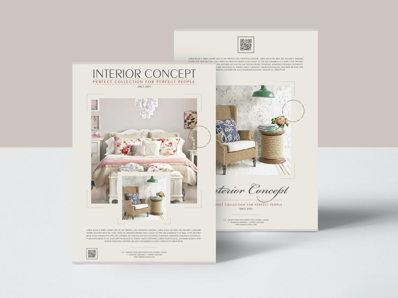 Free Interior Concept Flyer Design Templates by Ess Kay | uiconstock on ...