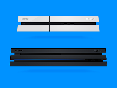 Vector PS4, Slim & Pro by Damien on Dribbble