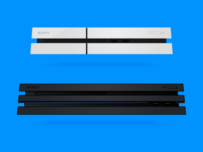 Vector PS4, Slim & Pro by Damien on Dribbble