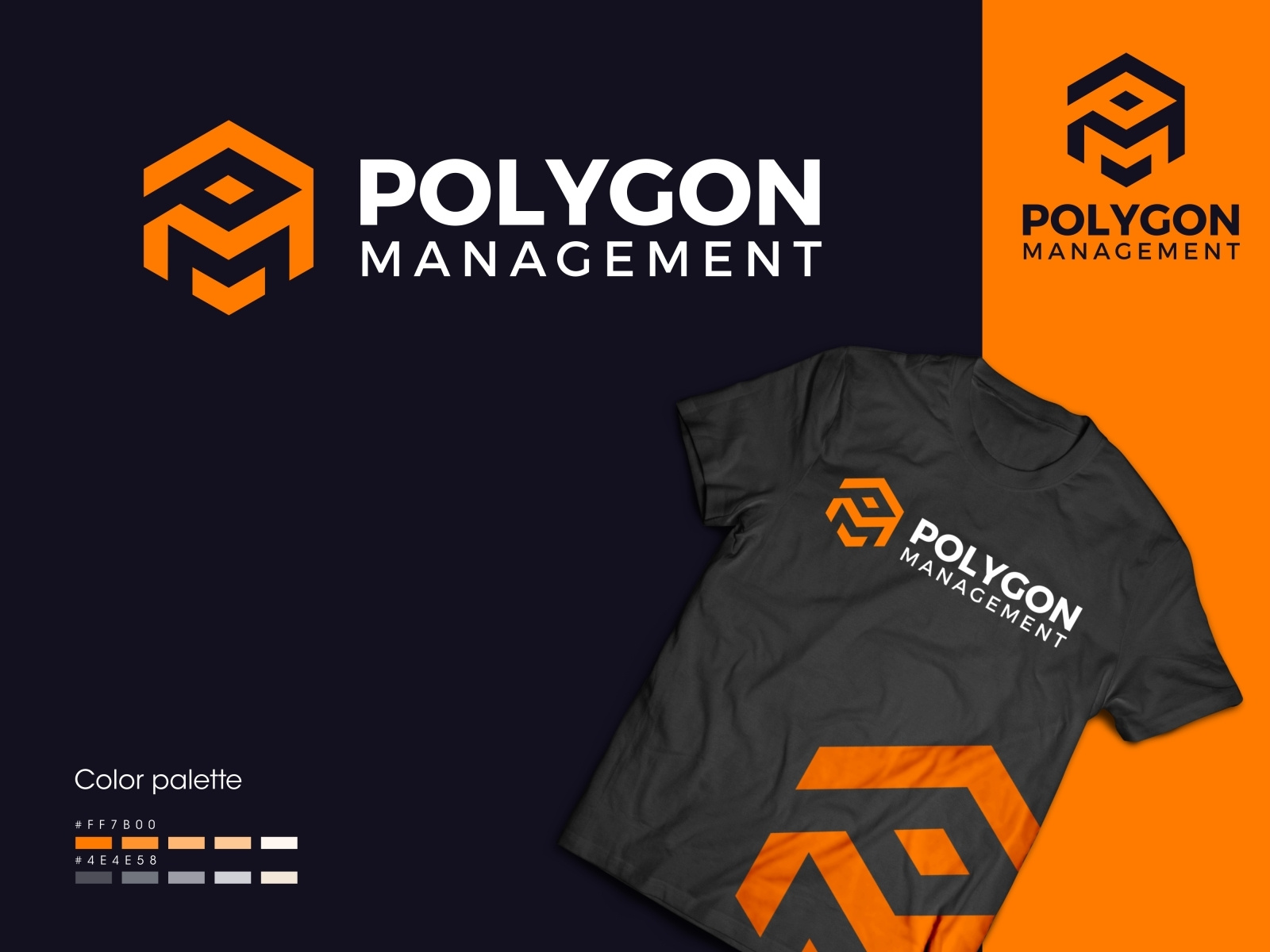 Polygon Management LOGO design by ANN JANSZE on Dribbble