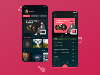 UI Design : Online Stream Music APP by Ignatius cahyo gutomo on Dribbble