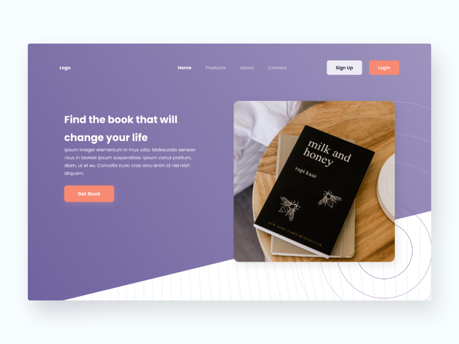 Book Publisher Homepage UI by Faiz Ansori on Dribbble