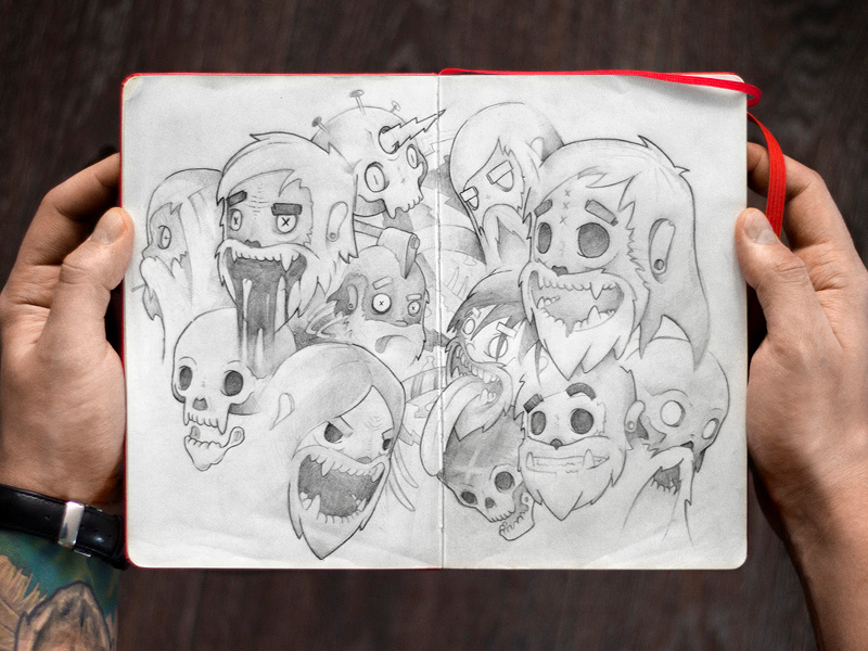 Red Sketchbook #1 by Roman Lychkov on Dribbble