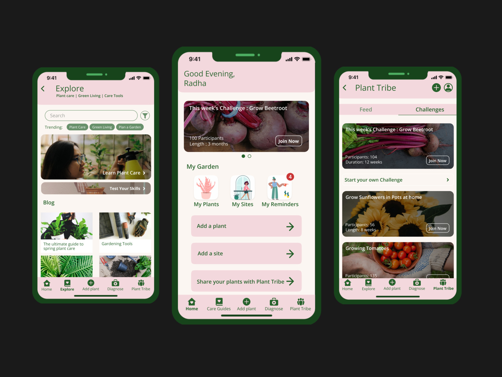 Bloomy: Plant Care Mobile App by Divya Chaudhary on Dribbble
