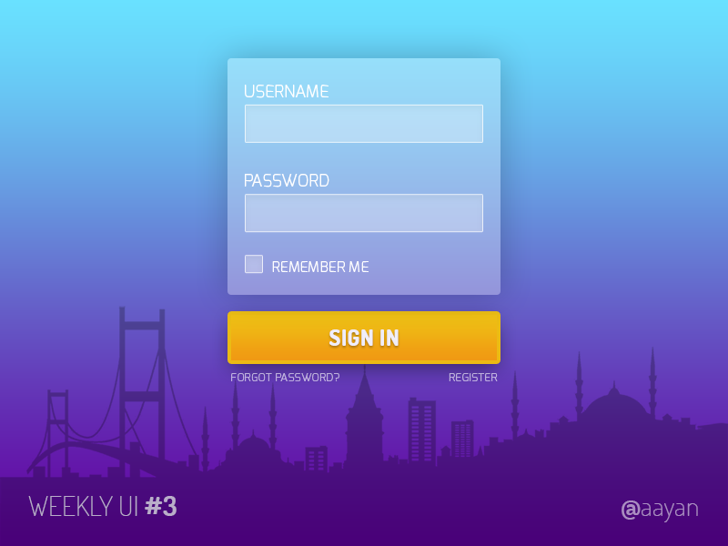 Weekly UI #3 by Ayhan Gümüşalan on Dribbble