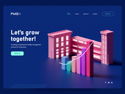 Facility management services website concept by Michał Zalewski on Dribbble