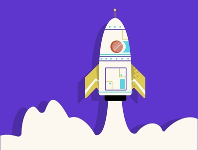 Rocket by Anna Lohinova on Dribbble