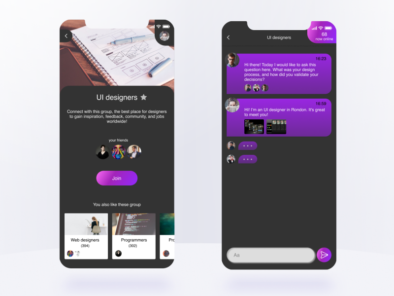 Direct Messaging by CKWorks on Dribbble