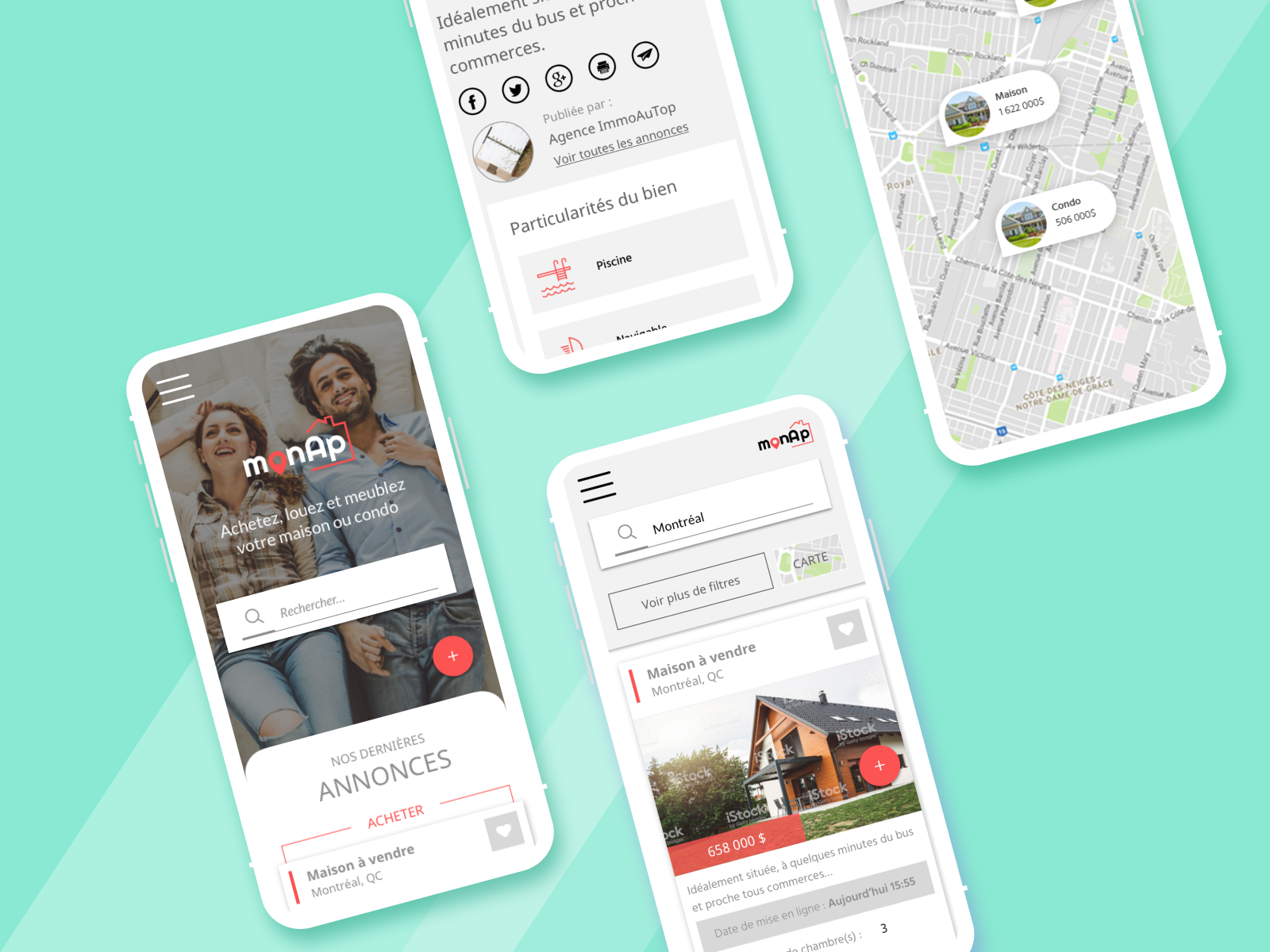 Monap - Application de recherche de biens entre particuliers by Chloé ...